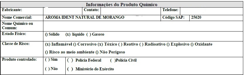 FISPQ 3 - Food Safety Brazil